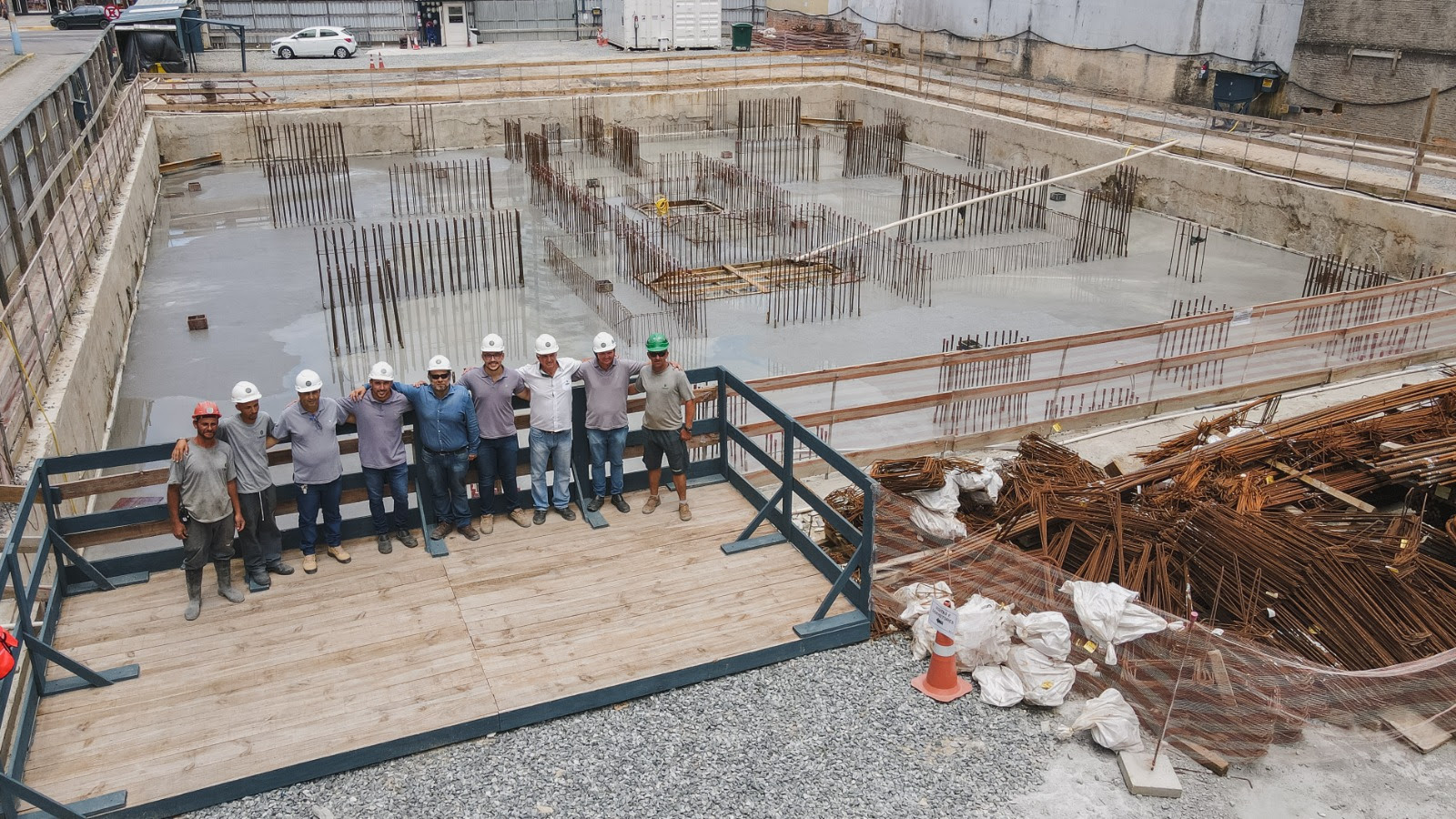 EMBRAED conclui maior concretagem da história da construtora em Itapema