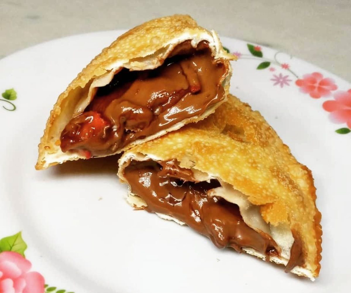 Receita de Pastel de Morango com Nutella na Air Fryer