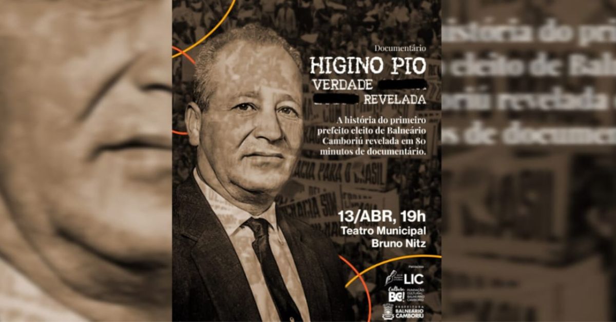 Documentário sobre Higino Pio será exibido neste domingo no Teatro de ...