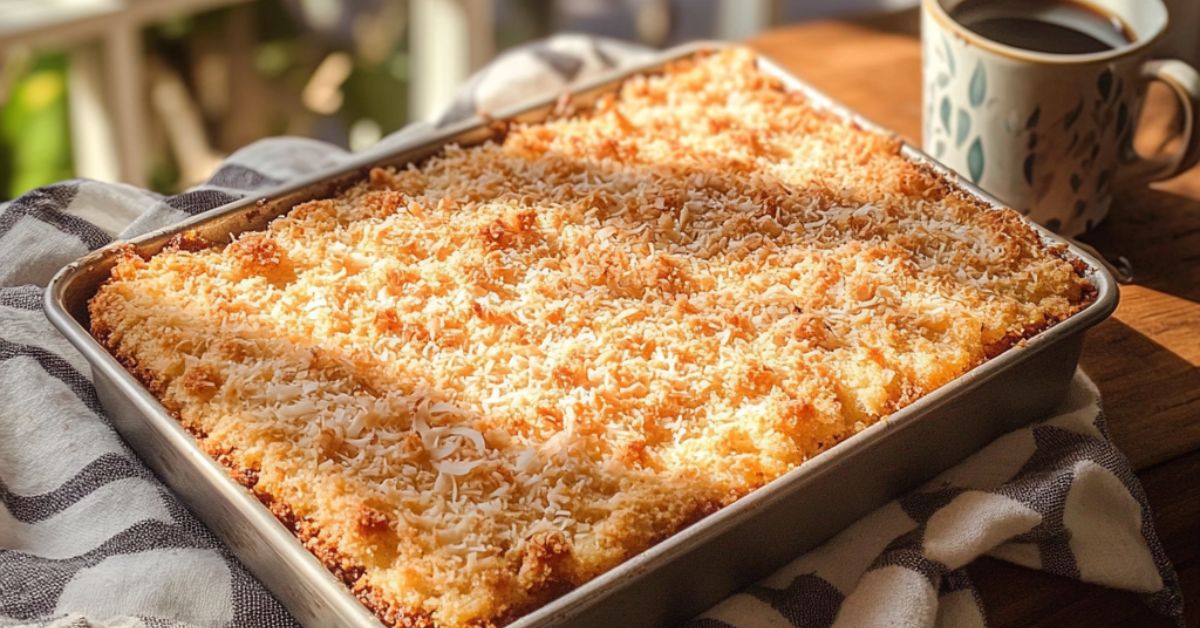 Bolo cuca de coco: receita fácil e perfeita para o café